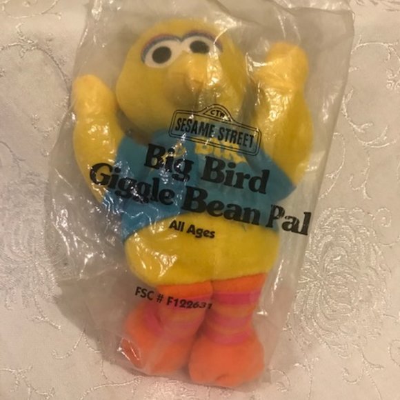 Sesame Street | Toys | Vintage997 Sesame Street Big Bird Giggle Bean ...